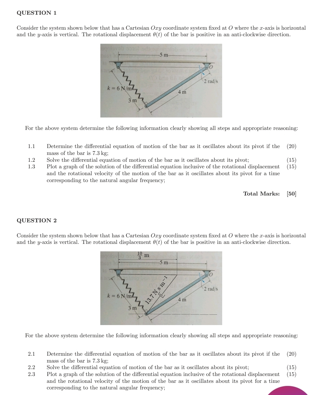 Consider the system shown below that has a Cartesian | Chegg.com