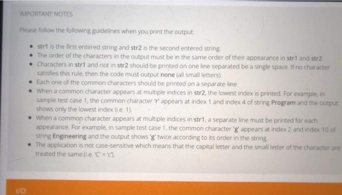Solved Write a program that takes two strings str1 and str2 | Chegg.com