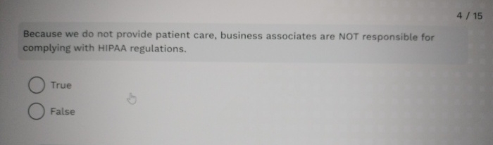 Solved 415Because we do not provide patient care, business | Chegg.com