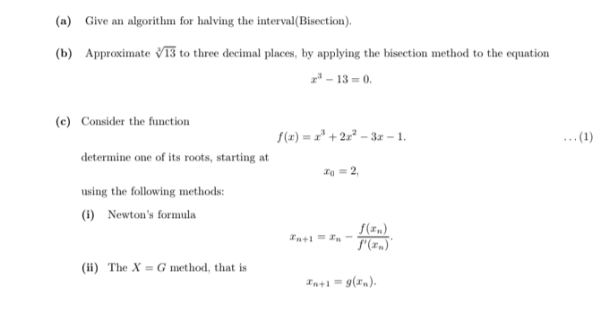Solved (a) ﻿Give an algorithm for halving the | Chegg.com