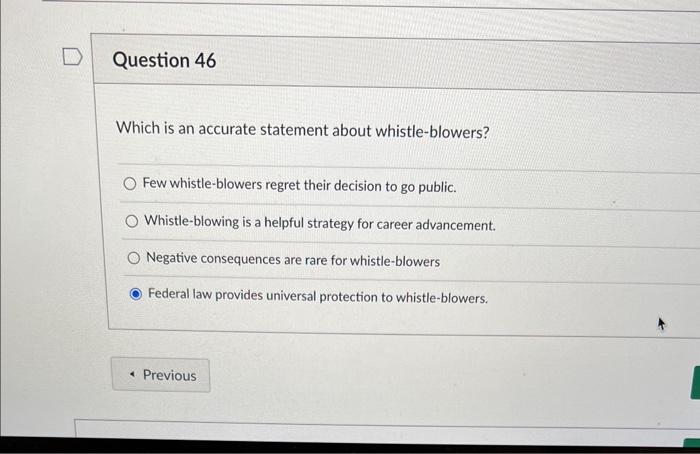 Solved Which statement most accurately describes the | Chegg.com