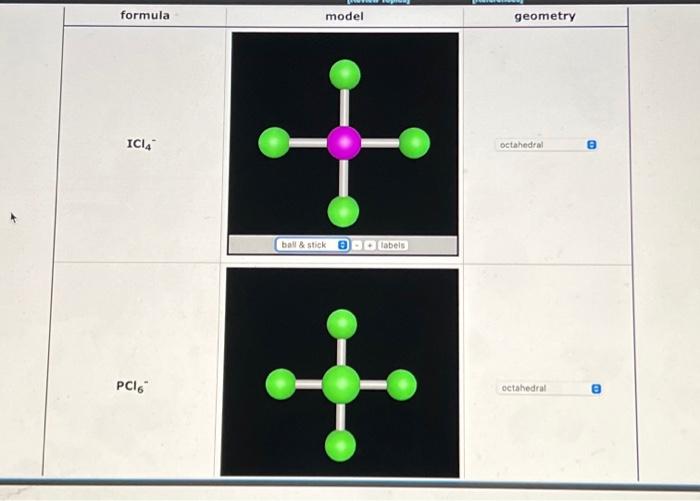 Solved need help with these three; ICl4-, PCl6-, and ClF5. | Chegg.com
