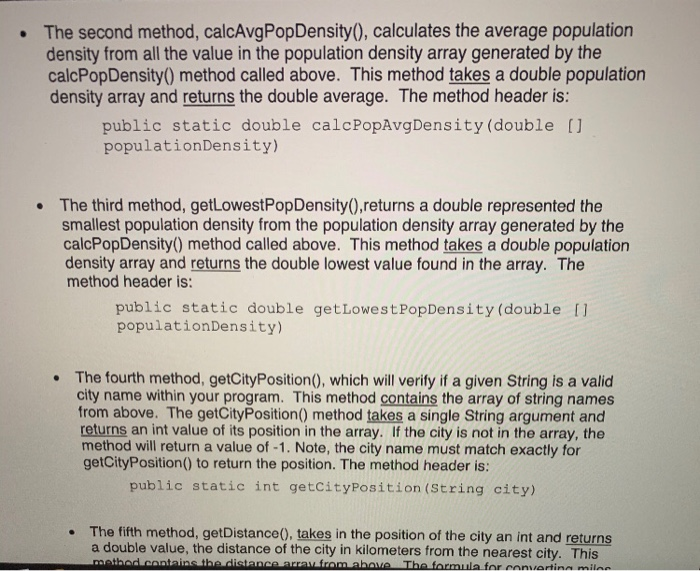 Solved Programming Project 4 - City Info Note: When you turn | Chegg.com