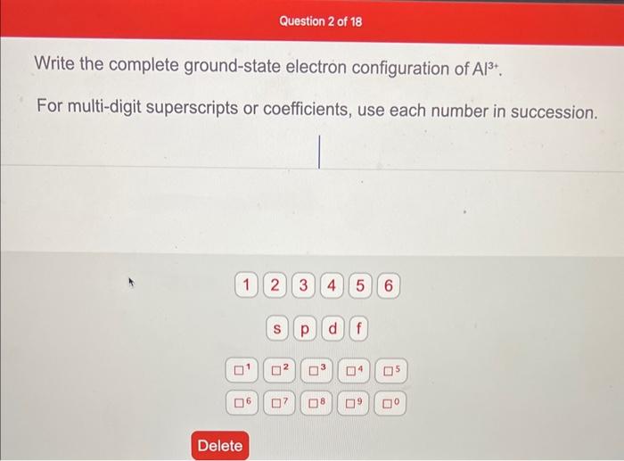 Solved Write the complete ground-state electron | Chegg.com