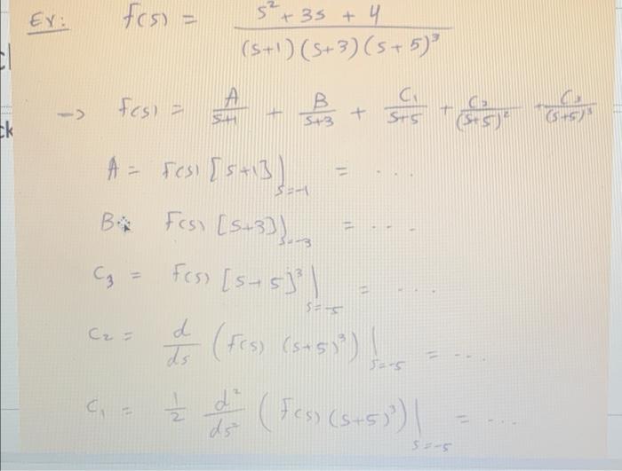 Solved how to solve using Partial Fraction Expansion of | Chegg.com
