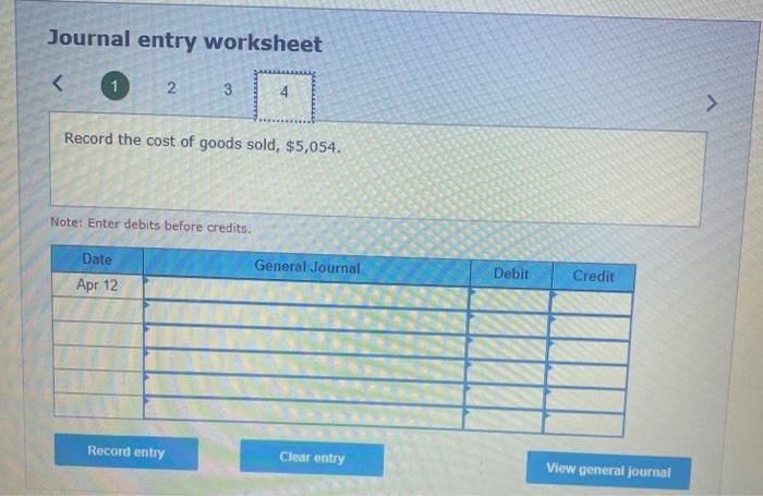 Solved Journal entry worksheet
