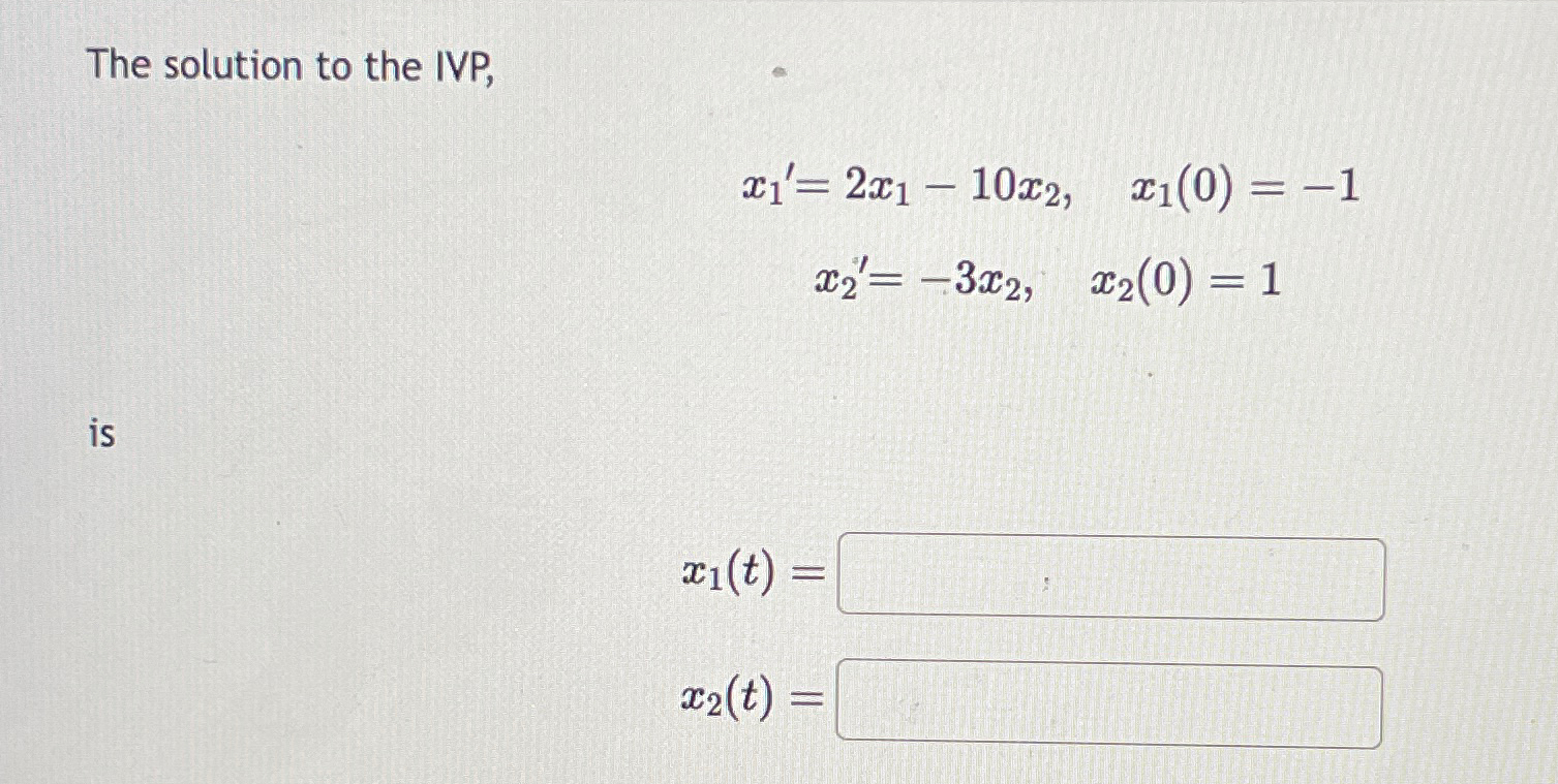 Solved The solution to the | Chegg.com