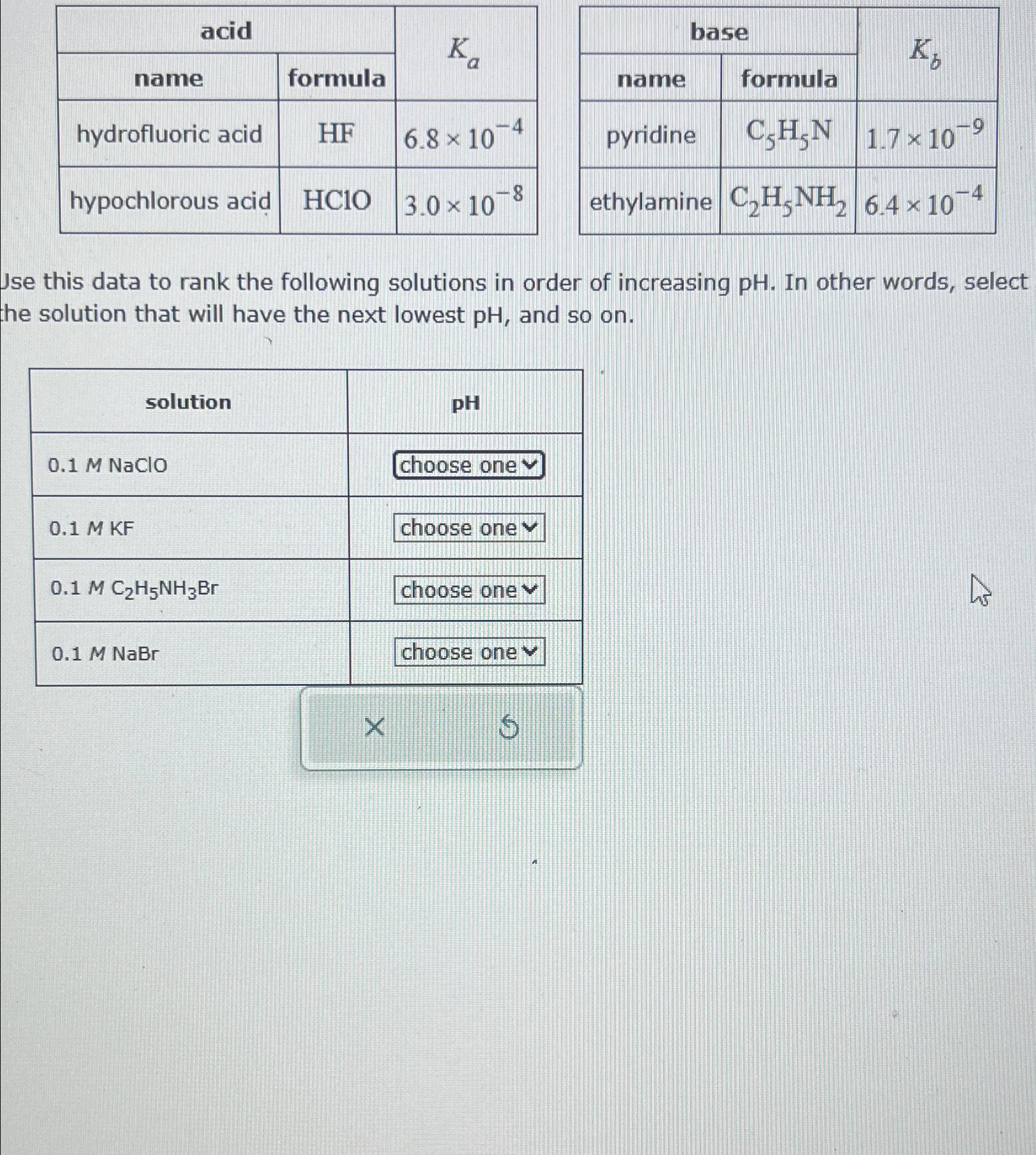 Solved \table[[acid,Ka | Chegg.com