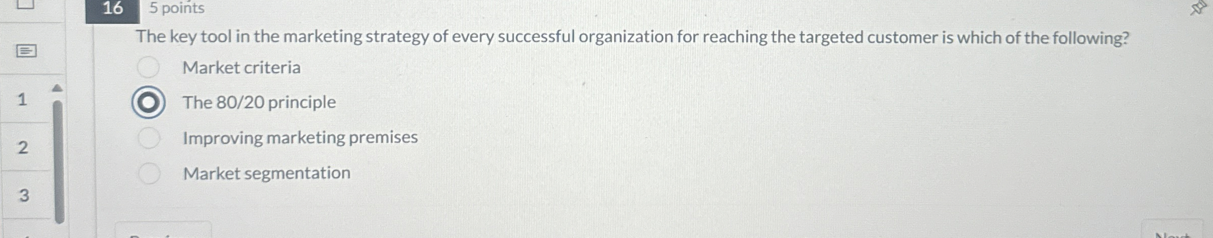 Solved 165 ﻿pointsThe key tool in the marketing strategy of | Chegg.com