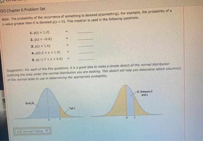 Solved Use the following unit normal tables and accompanying | Chegg.com