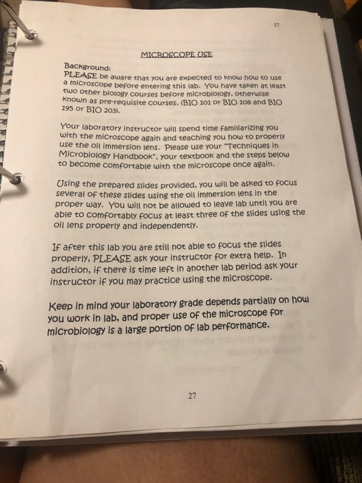 Solved microscopyData tableLab report on the microscope data | Chegg.com