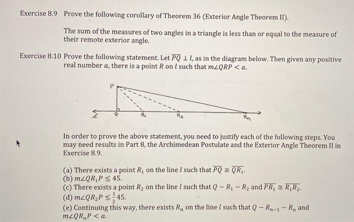 Solved Exercise 8.9 Prove the following corollary of Theorem | Chegg.com