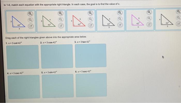 Solved In 1-6, match each equation with the appropriate | Chegg.com