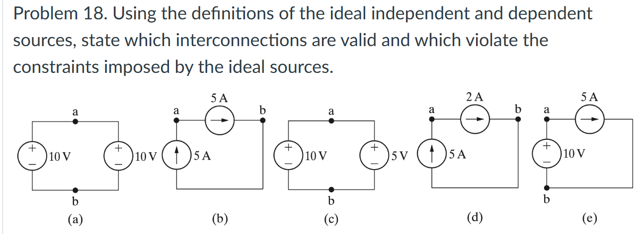 Solved Problem 18. ﻿Using the definitions of the ideal | Chegg.com