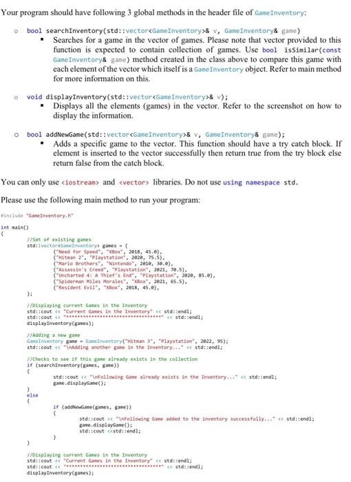 Solved You are required to write a C++ program that | Chegg.com