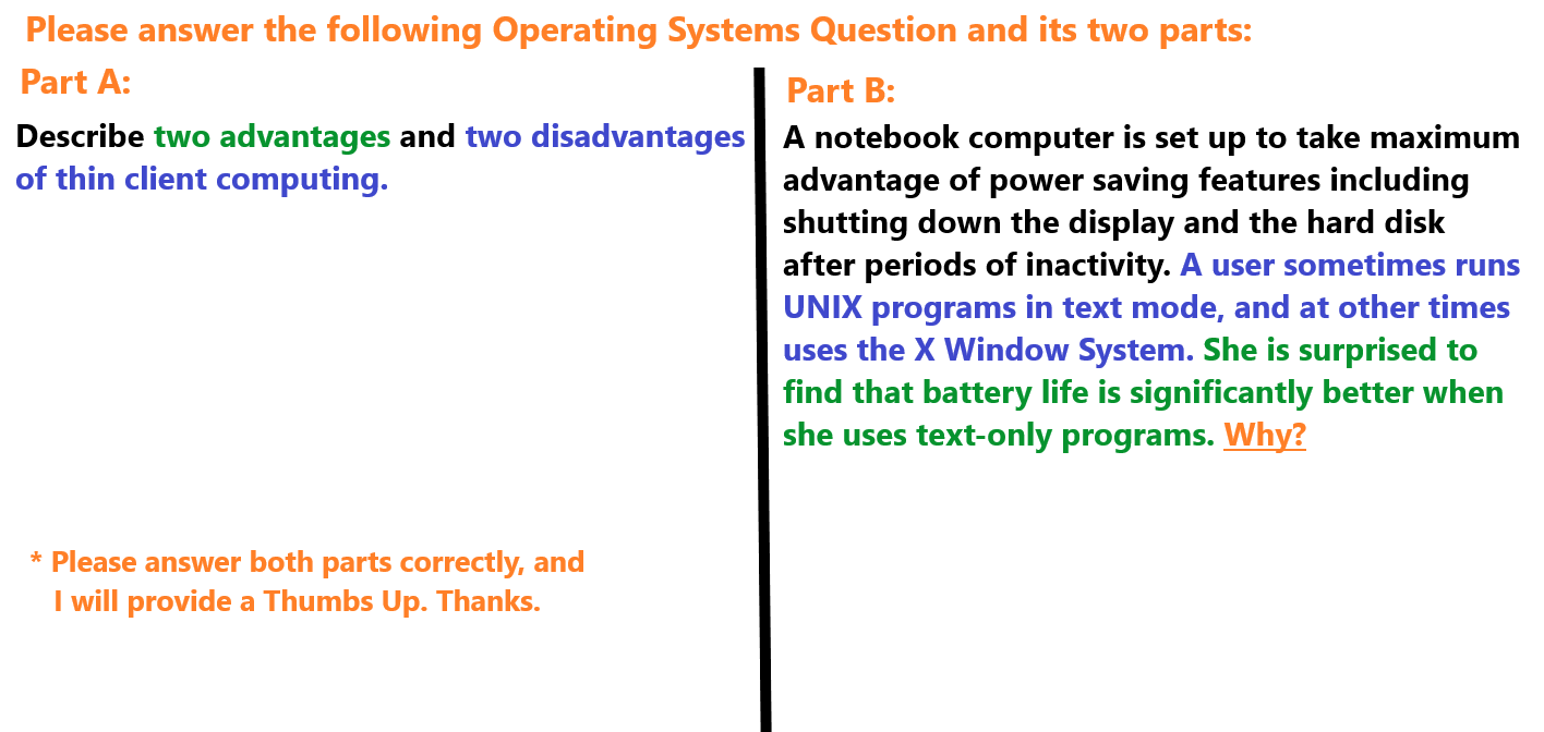 Solved Hello. Please answer the attached Operating Systems | Chegg.com