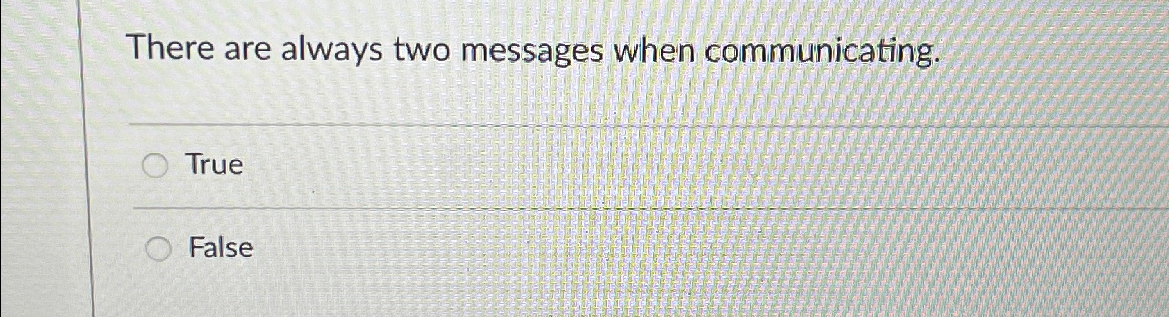 Solved There are always two messages when | Chegg.com
