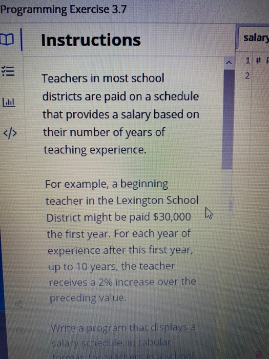 Solved Programming Exercise 37 Instructions Salary 1 F N