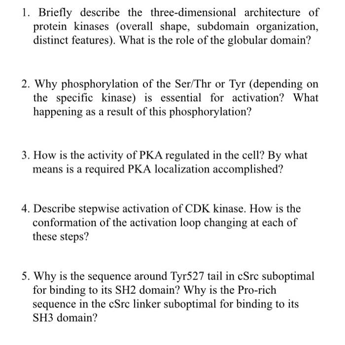 Solved 1. Briefly describe the three-dimensional | Chegg.com