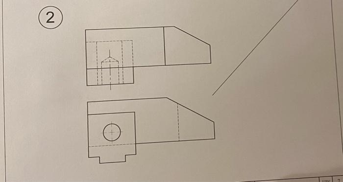 Solved please, I want the drawing of the missing view (right | Chegg.com