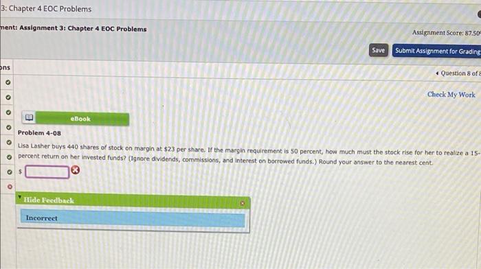 Solved 3: Chapter 4 EOC Problems ment: Assignment 3: Chapter | Chegg.com