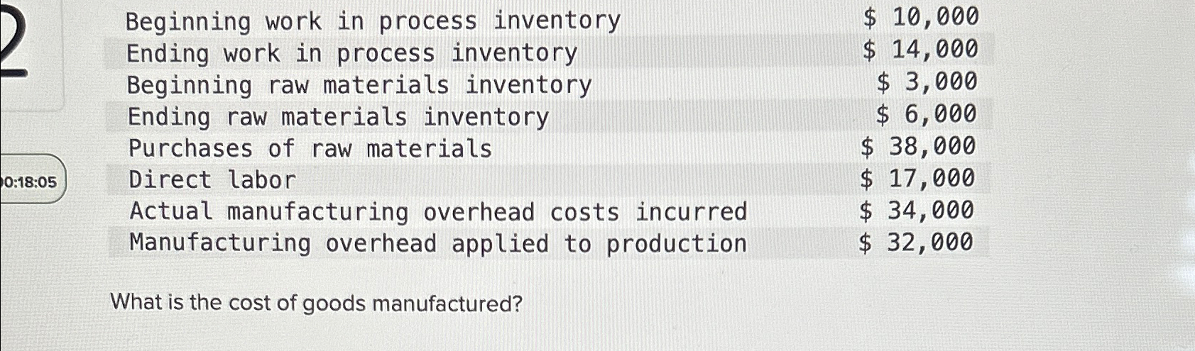 Solved \table[[Beginning work in process inventory,$10,000 | Chegg.com