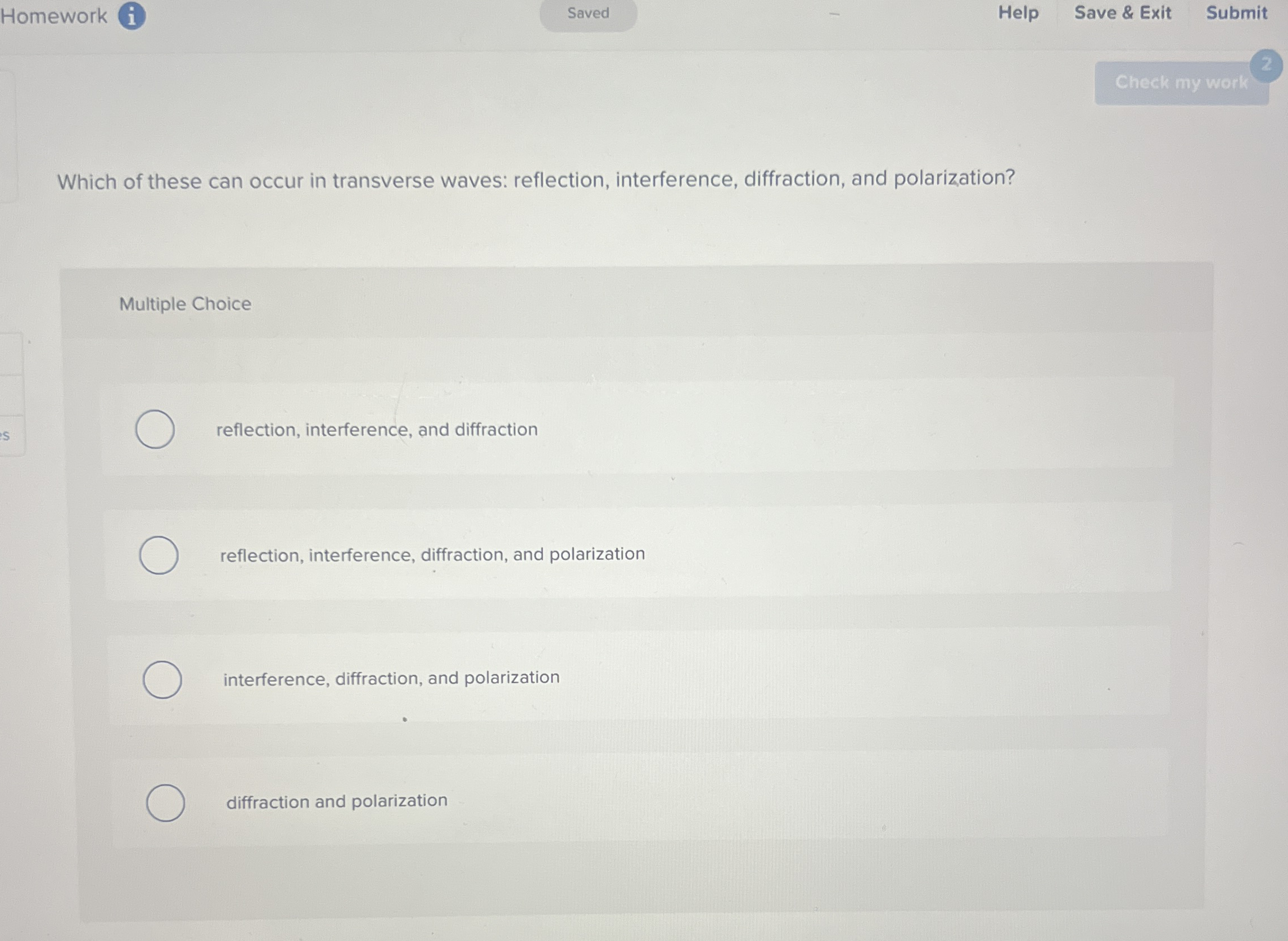 Solved Homework iHelpSave & ExitSubmitWhich of these can | Chegg.com