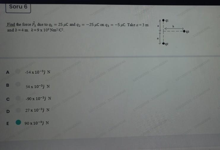 Solved Find the force F3 due to q1=25μC and q2=−25μC on | Chegg.com