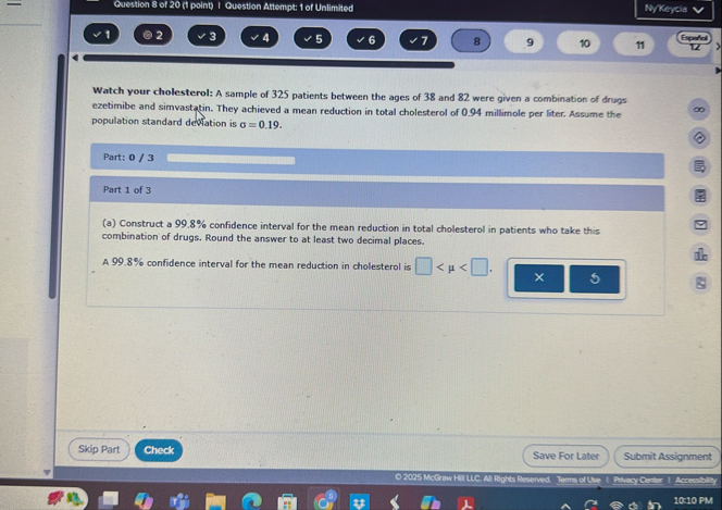 Solved Guestion 8 ﻿of 20 (I point I Question Attempt: 1 ﻿of | Chegg.com
