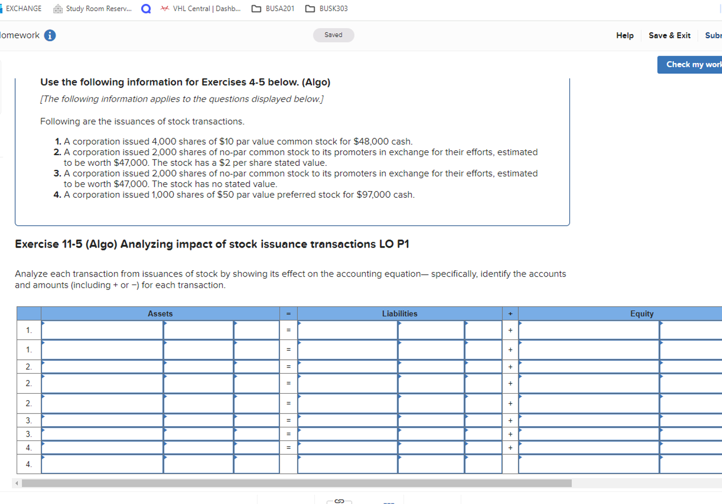 Solved Use the following information for Exercises 4-5 | Chegg.com