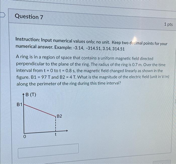 Solved Instruction: Input numerical values only; no unit. | Chegg.com