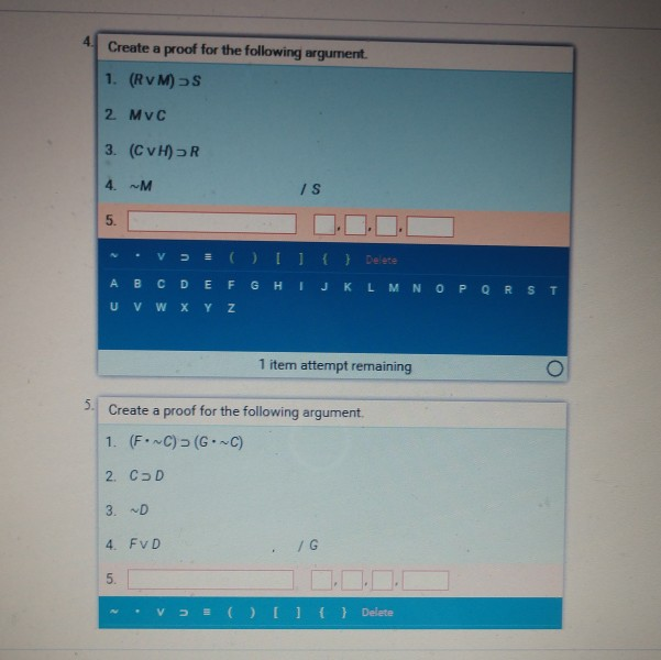 Solved Create a proof for the following argument. 1. MOH 2. | Chegg.com