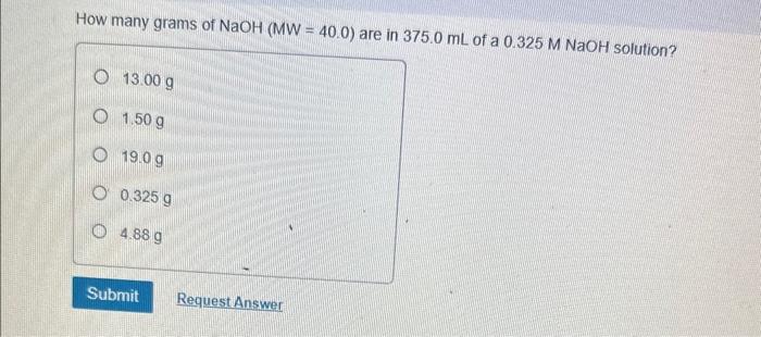 Solved What is the concentration (M) of CH3OH in a solution | Chegg.com