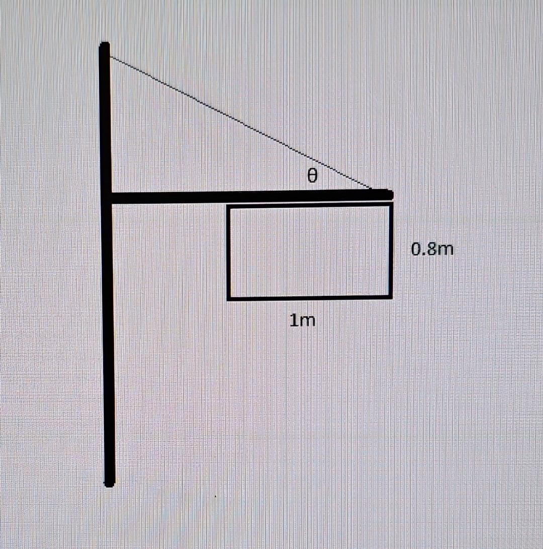 Solved A mechanic hangs a sign outside the workshop as shown | Chegg.com