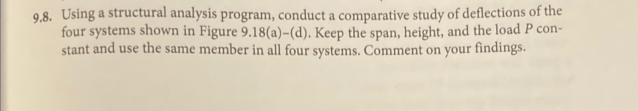 9.8. ﻿Using a structural analysis program, conduct a | Chegg.com