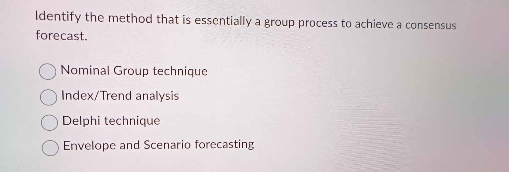 Solved Identify the method that is essentially a group | Chegg.com