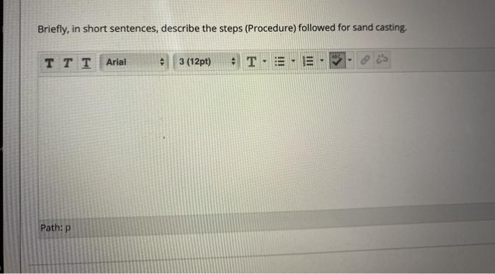 Solved Briefly, in short sentences, describe the steps | Chegg.com