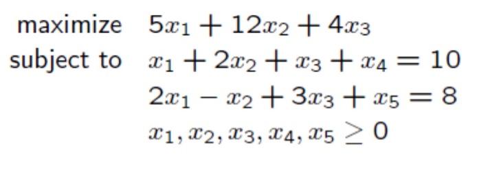 Solved maximize subject to | Chegg.com