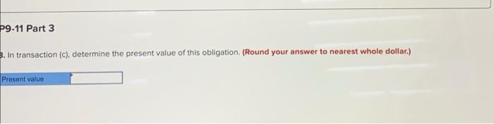 Solved Required information P9-11 (Algo) Computing Present | Chegg.com