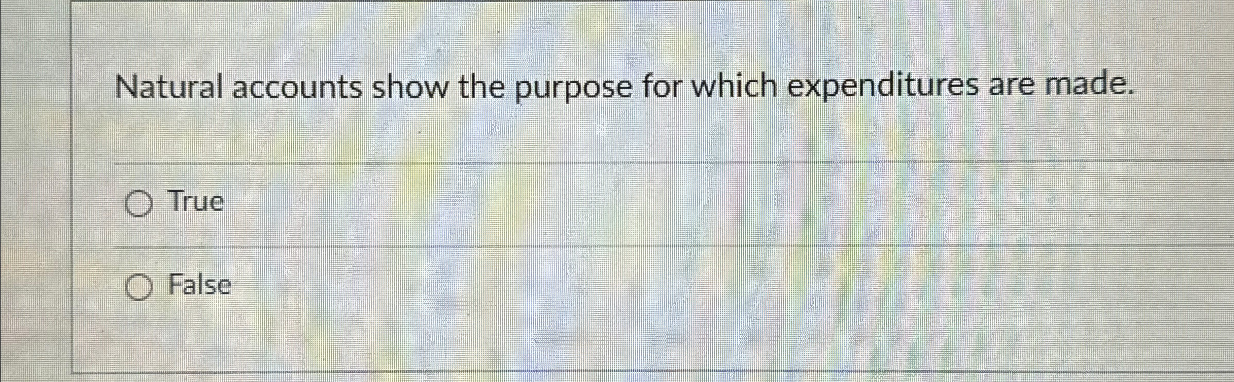 Solved Natural accounts show the purpose for which | Chegg.com