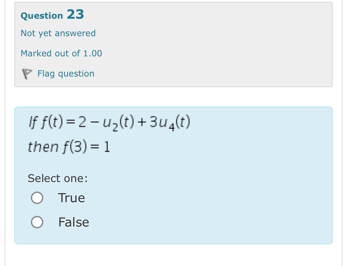 Solved Question 23Not yet answeredMarked out of 1.00Flag | Chegg.com Solved Question 23Not yet answeredMarked out of 1.00Flag | Chegg.com