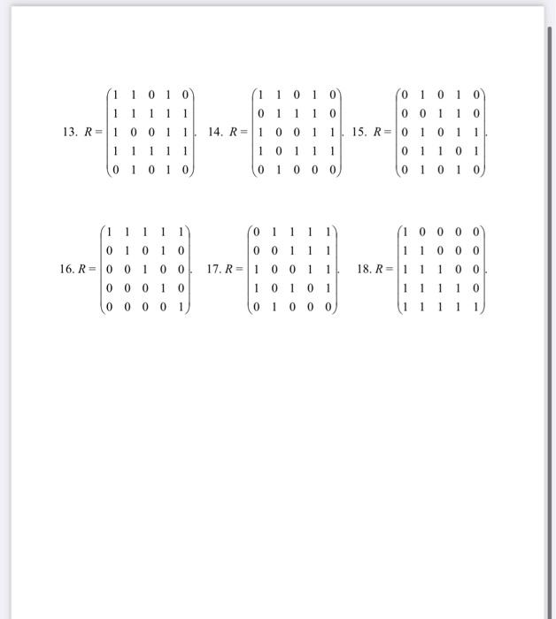 Solved For given relation: 1. Describe this relation using a | Chegg.com
