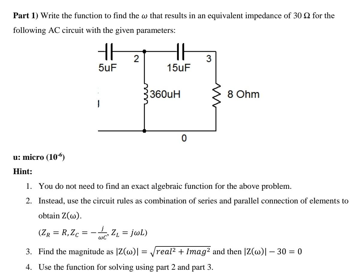 Solved Part 3) Write a MATLAB script to solve the nonlinear | Chegg.com