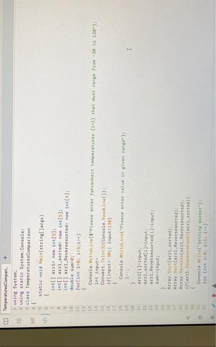 Solved TemperaturesComparison.cs (29,14) : error CS0411: The | Chegg.com