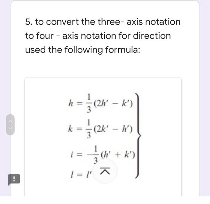 Solved 5. to convert the three- axis notation to four - axis | Chegg.com