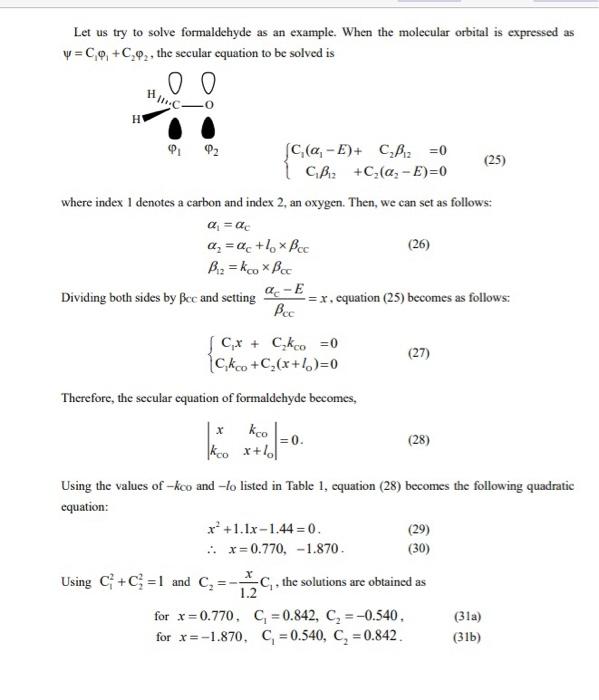 Solved Construct and solve the Hückel secular determinant | Chegg.com