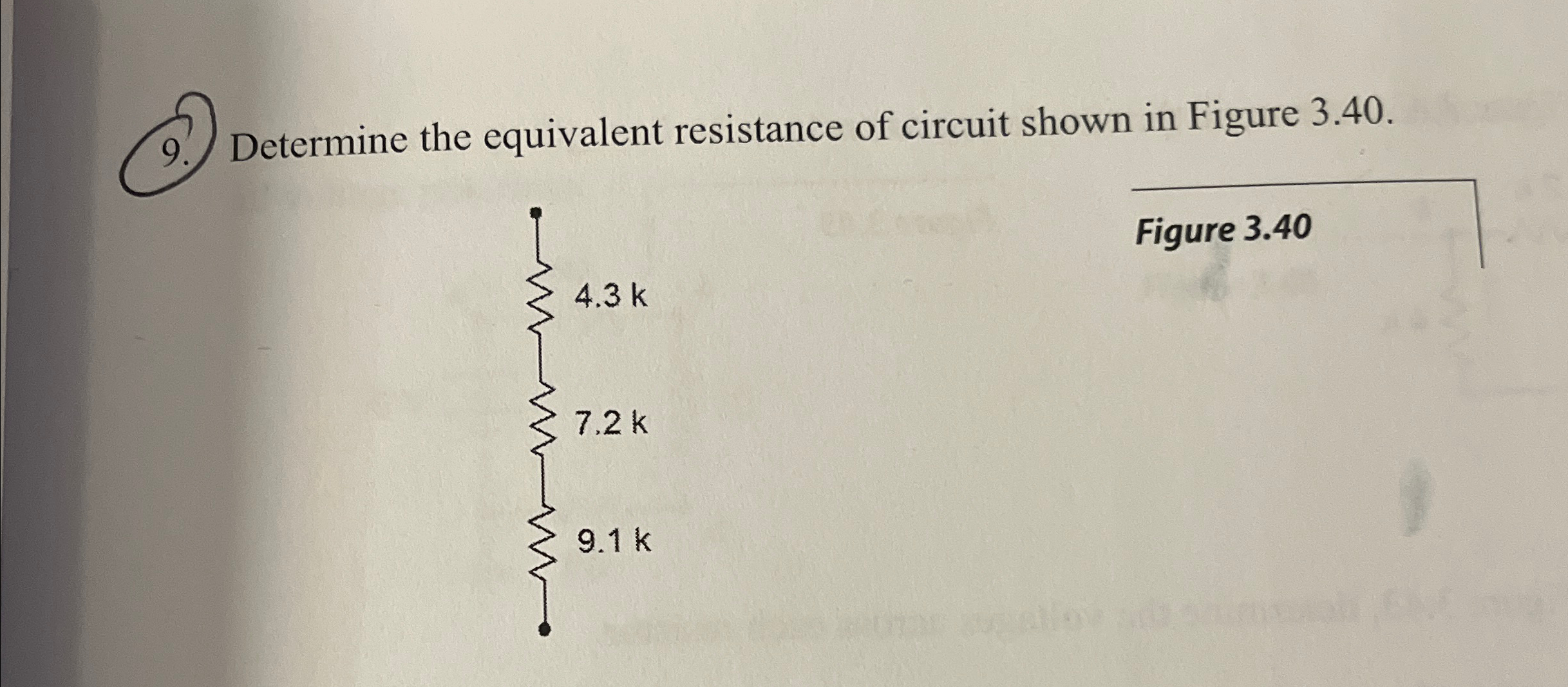 Solved Determine the equivalent resistance of circuit shown | Chegg.com