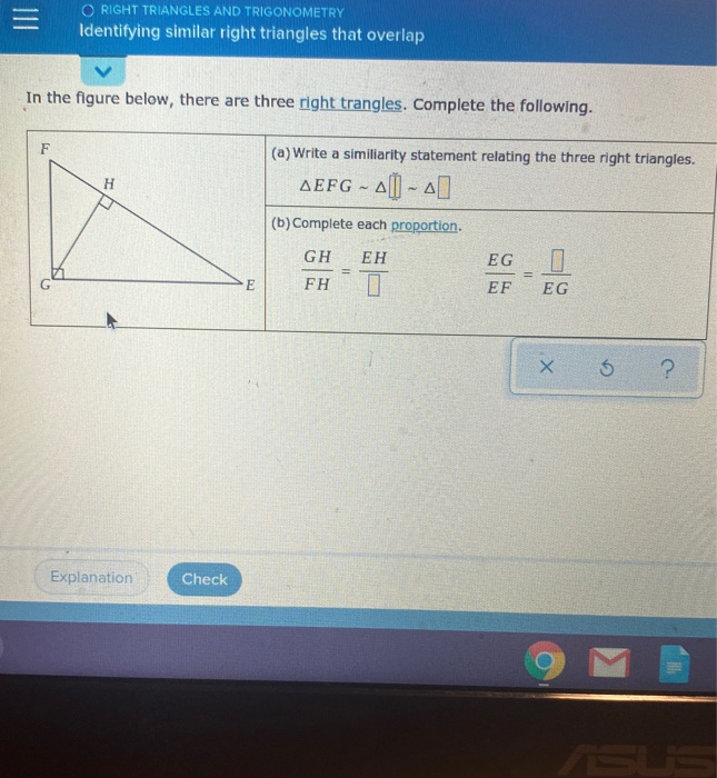 Solved O RIGHT TRIANGLES AND TRIGONOMETRY Identifying | Chegg.com