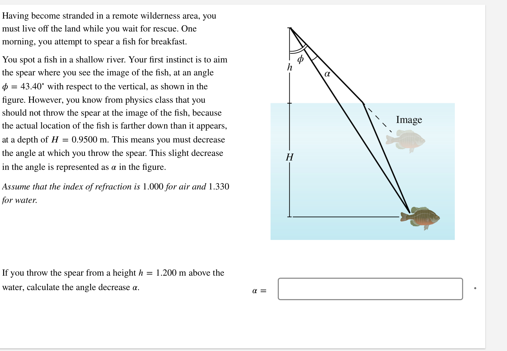 Solved Calculate angle of ﻿decrease. IMPORTANT: The heights | Chegg.com