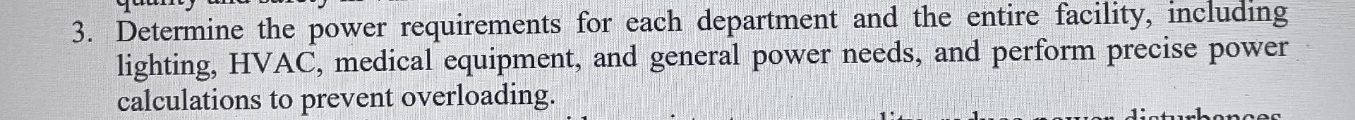 Solved 3. Determine the power requirements for each | Chegg.com